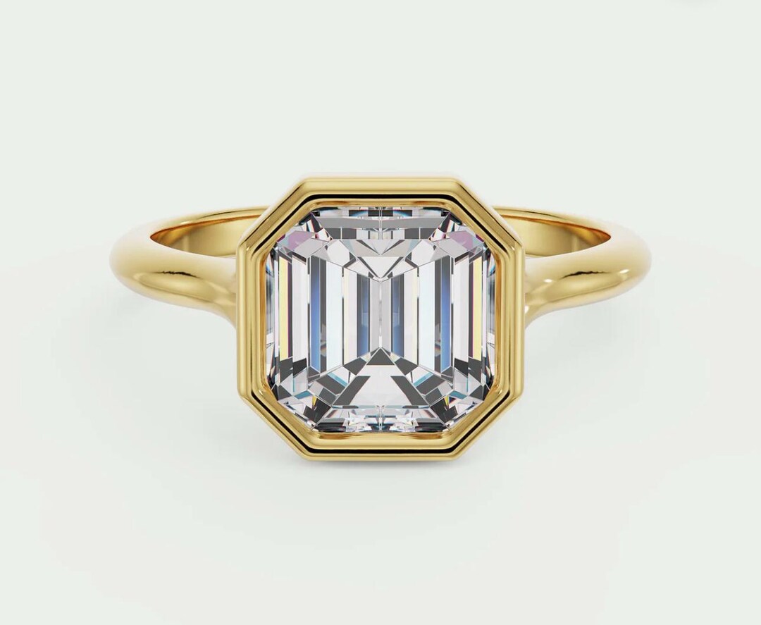 Split Cathedral Bezel Engagement Ring Setting | Modern & Timeless ...