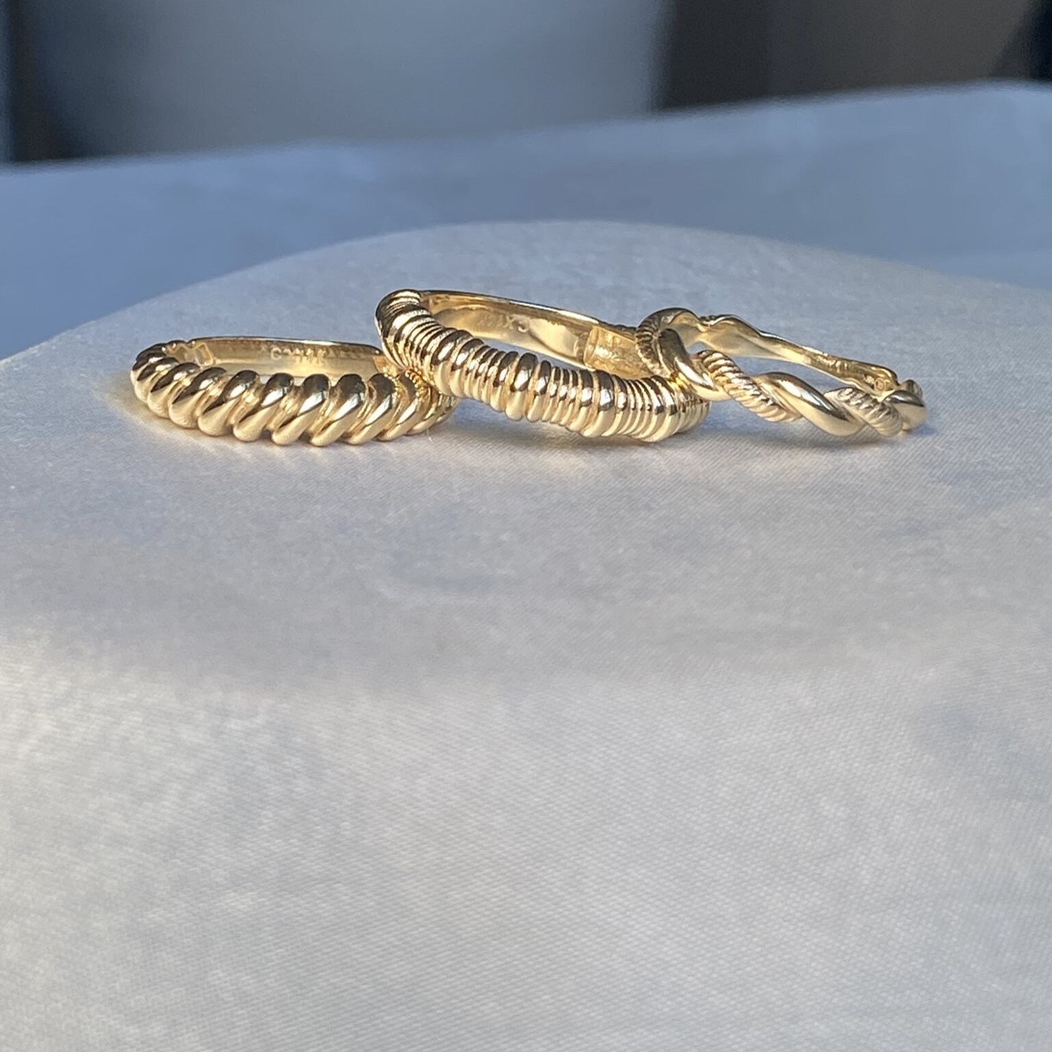 Gold Pasta Ring - Etsy