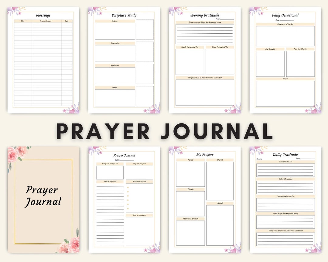 Digital Prayer Journal - Etsy