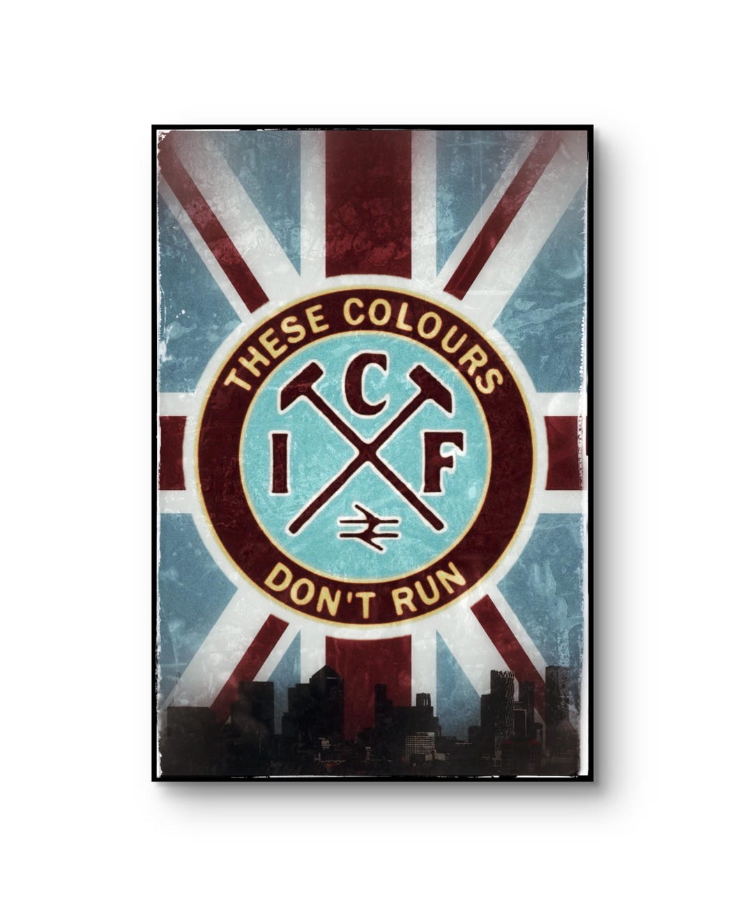 West Ham United Metal Sign – ICF Union Jack, Vintage Football Art - Etsy