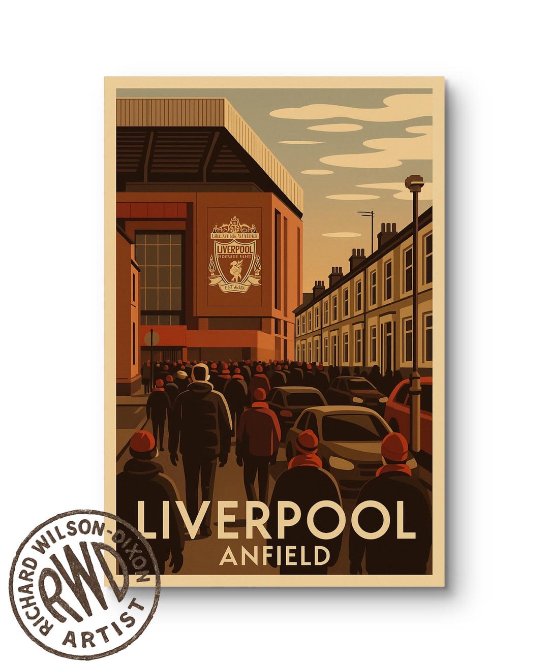 Liverpool Anfield Metal Sign Wall Decor | Art Deco - Etsy