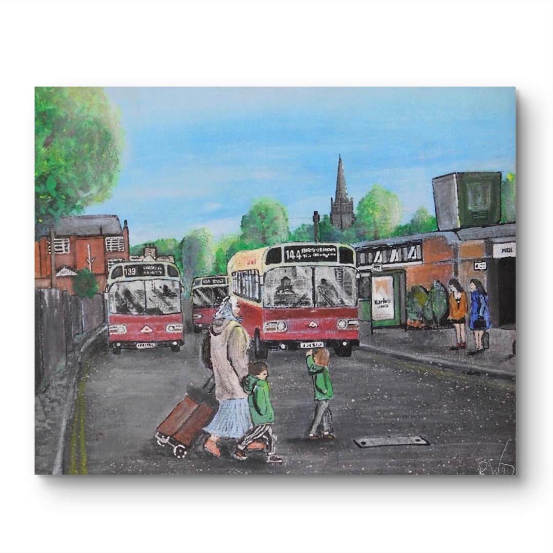 Midland Red Buses at Bromsgrove - Fine Art Giclée Print - Etsy
