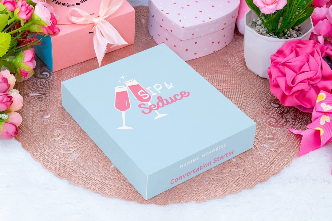 Sip and Seduce - Conversation Card Game | Digital Download | Instant Play | Date Night Game ...