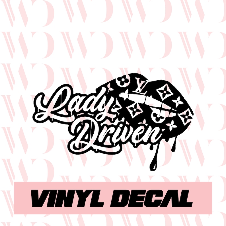 Lady Driven Decal - Etsy