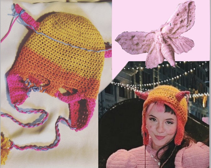Pink Fairy Ears Crochet Pink Fairy Ear Hat Fairy Ears Pink Nymph Ears ...