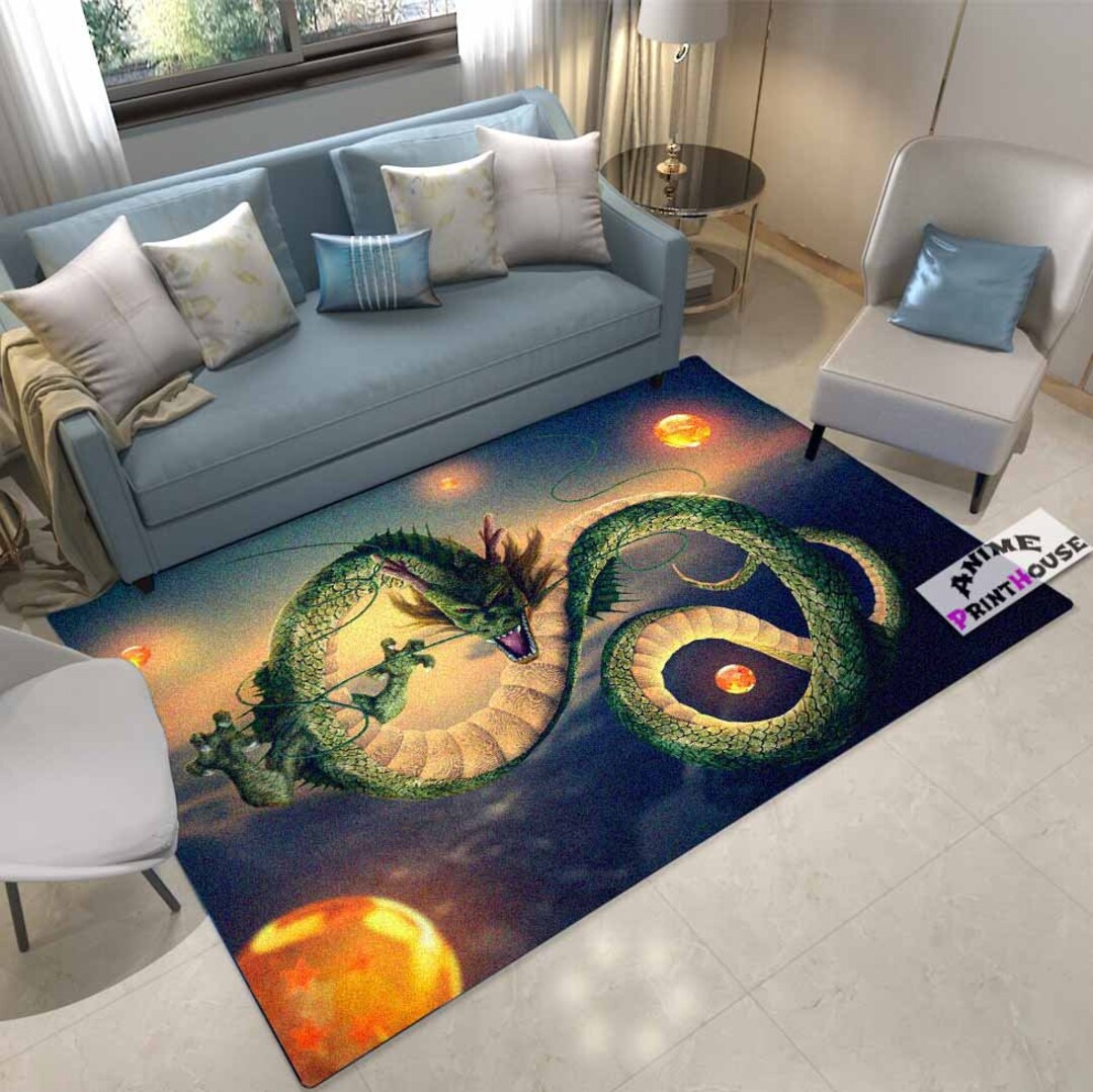 Anime Rug Shenron Custom Printed Anime Carpet Personalized Rug Anime ...