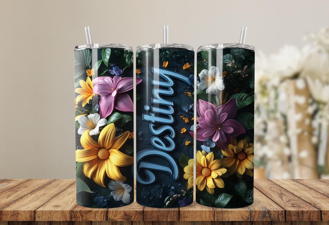 Destiny 3D Art for 20oz Tumbler Wrap – Perfect for Personalized Names ...