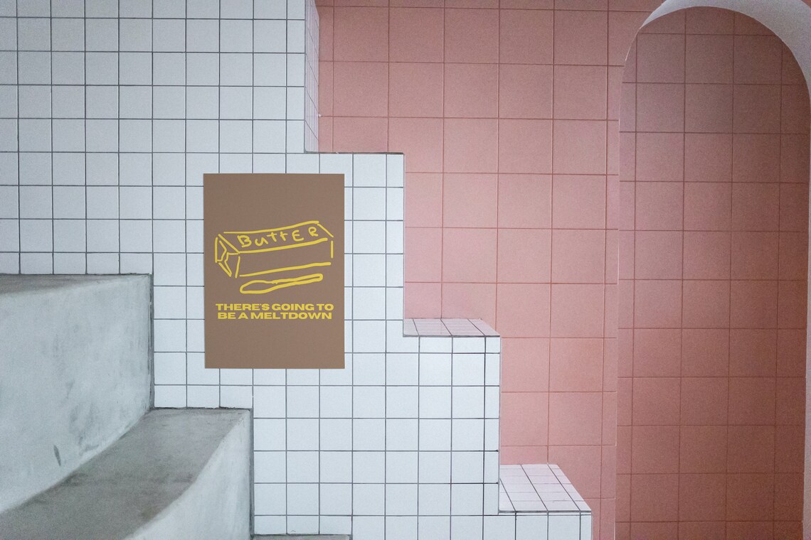 Butter Illustration Food Art Print Culinary Wall Art Butter-themed ...