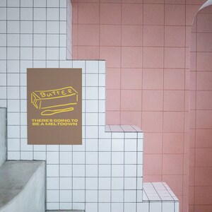 Butter Illustration Food Art Print Culinary Wall Art Butter-themed ...