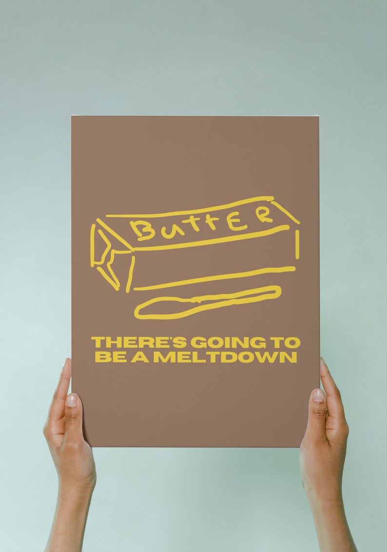 Butter Illustration Food Art Print Culinary Wall Art Butter-themed ...