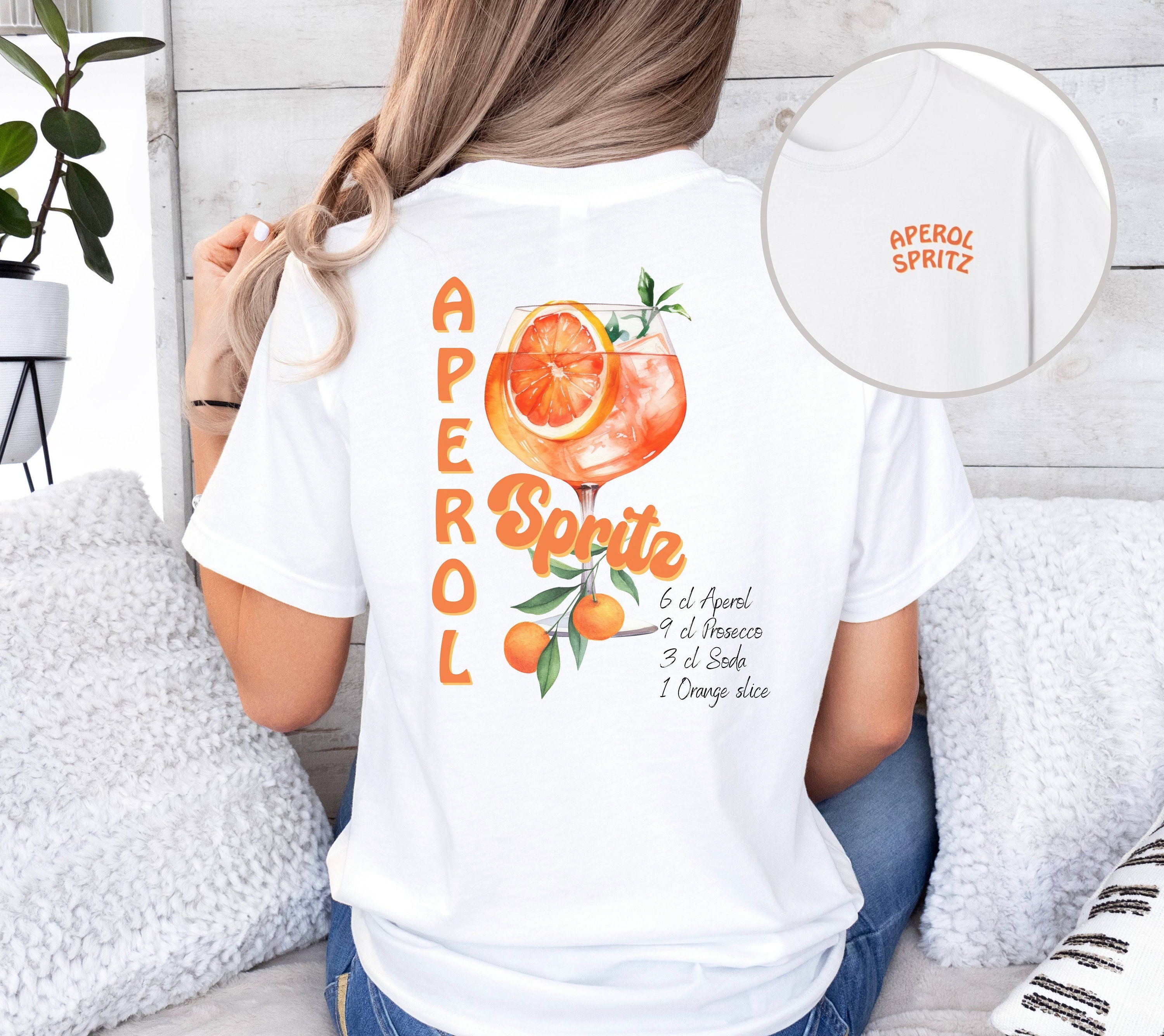 Aperol Spritz Shirt, Aperol Shirt, Front & Back Print, Aperol Spritz ...