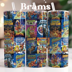 20oz Scooby Doo Movies Tumbler Wrap, Classic Movies, Scoob PNG, Instant ...