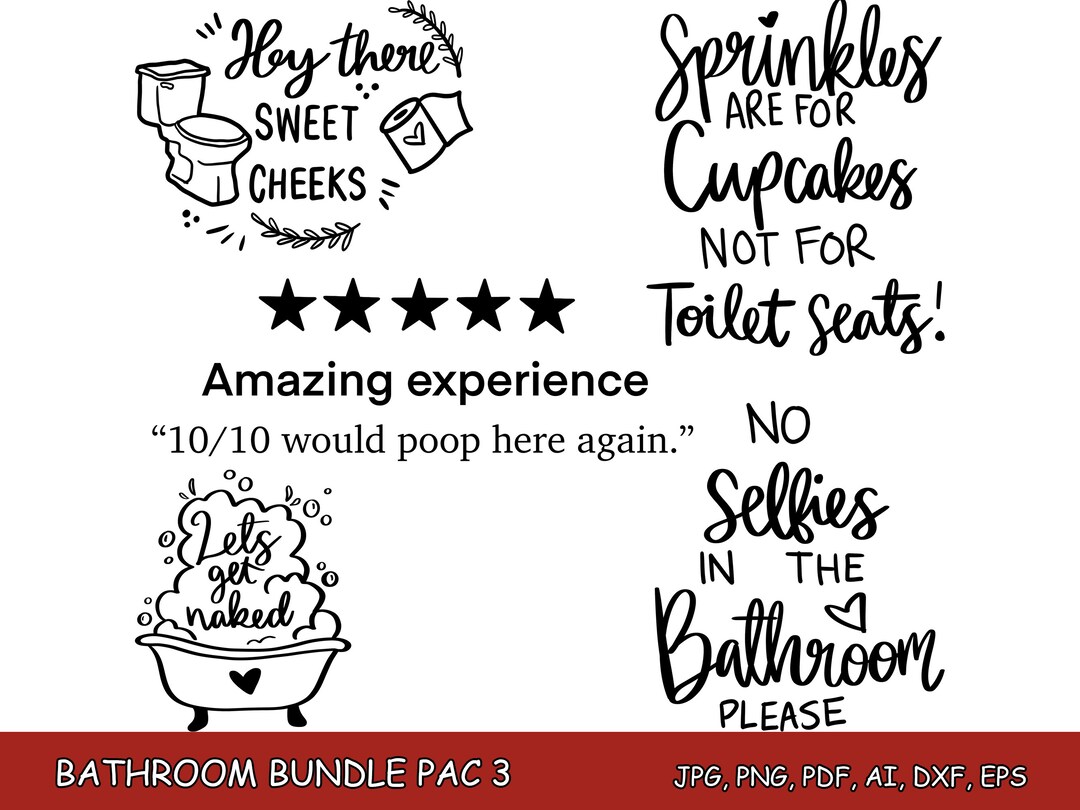 Bad-Svg, Bad-Svg-Bundle, Bad-Zeichen-Svg, Waschraum-Svg, Bad-Zitat, WC ...