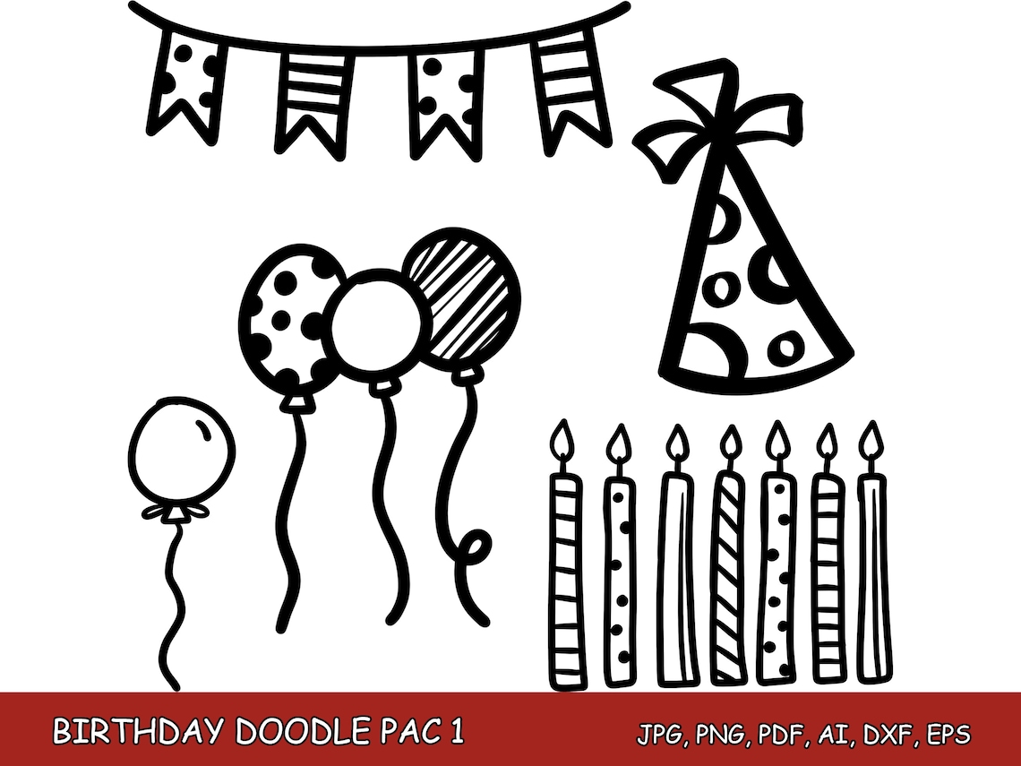 Birthday Svg Bundle 1, Birthday Svg Files, Birthday Svg Files, Birthday ...