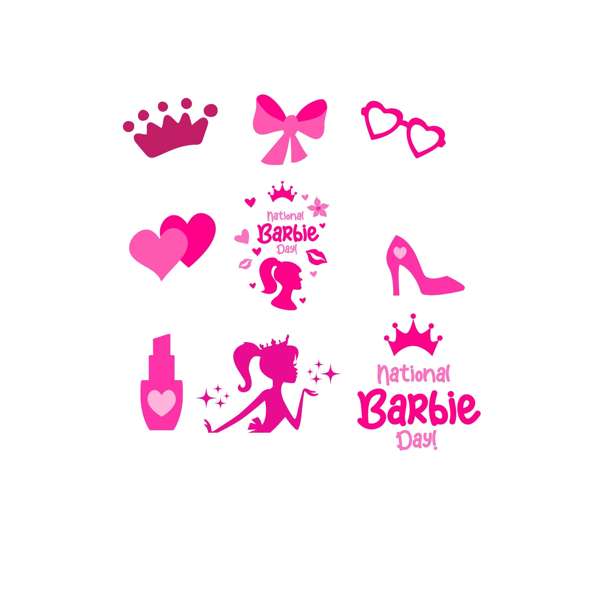 Barbiesvg, Png Bundle, SVG File for Cricut, Layered SVG Files, Clipart ...