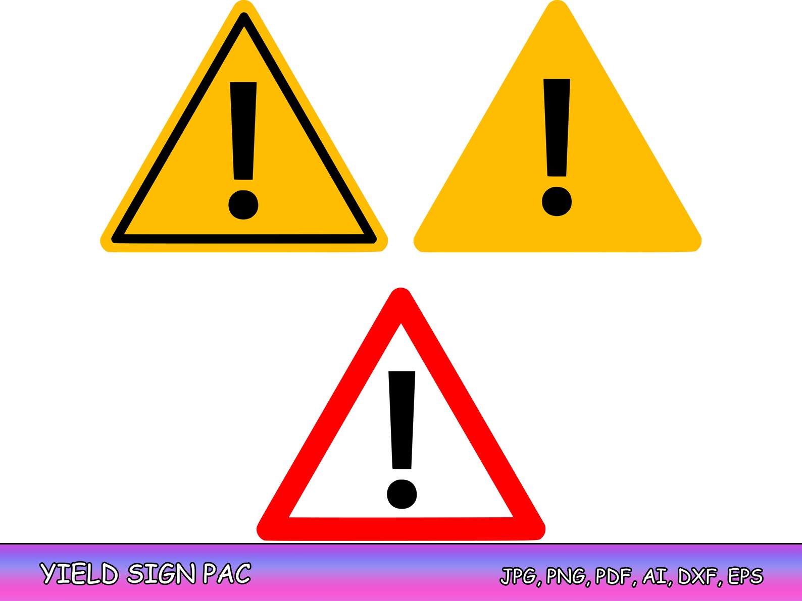 Traffic Instructions: SVG File for Driver Information, Road Signs and ...