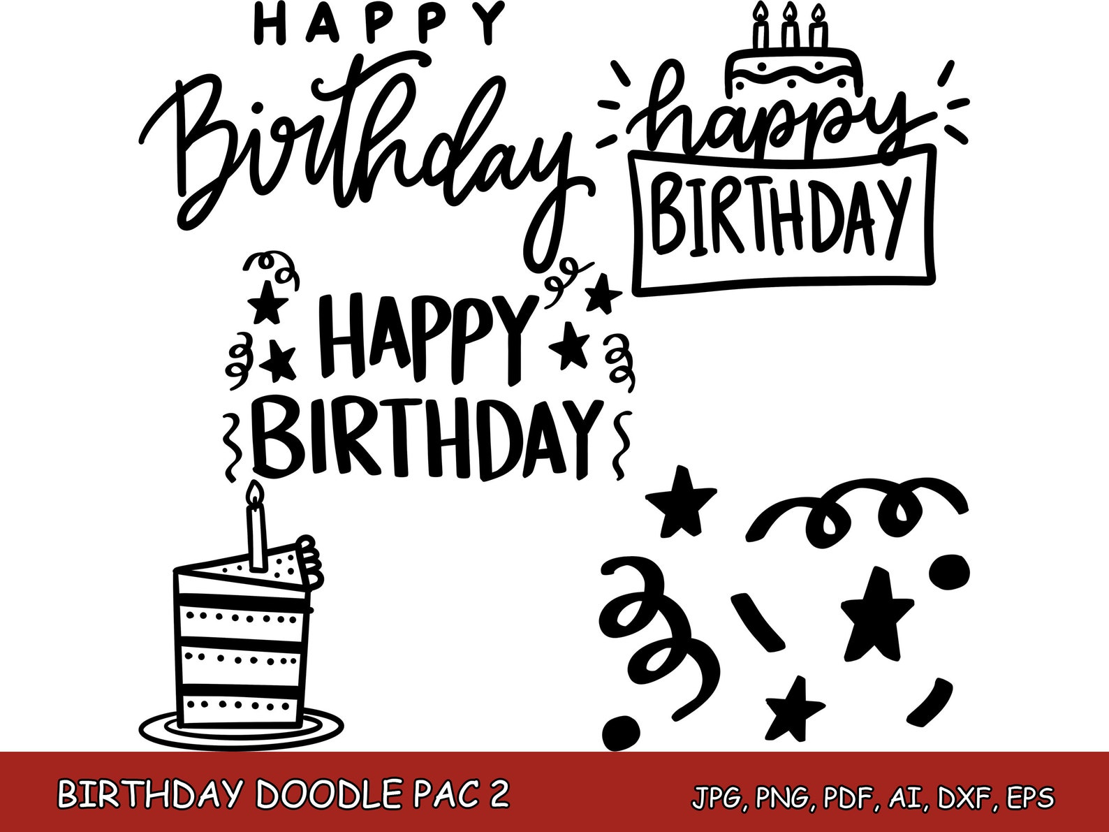 Birthday Svg Bundle 1, Birthday Svg Files, Birthday Svg Files, Birthday ...