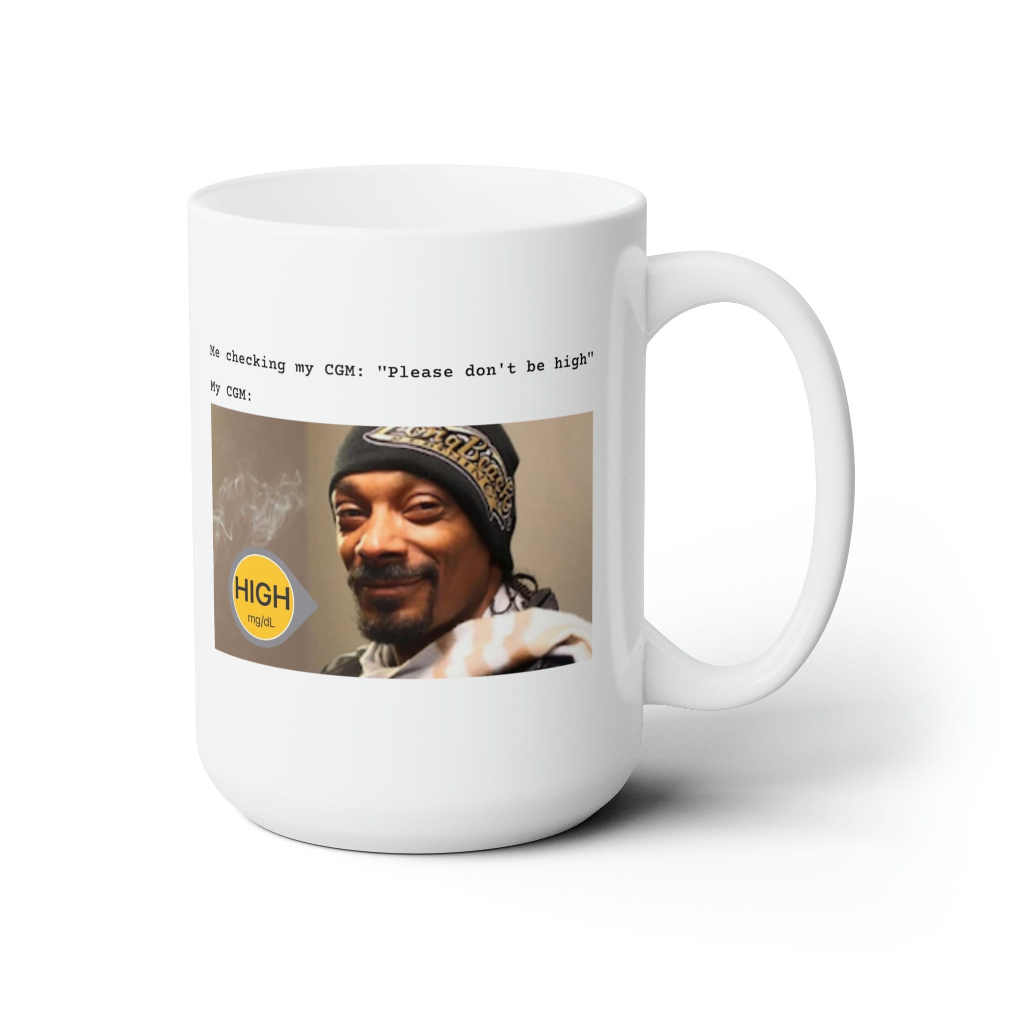 Funny Diabetes Gift, Snoop Dogg Mug, Ceramic Mug, Gift for Diabetics ...