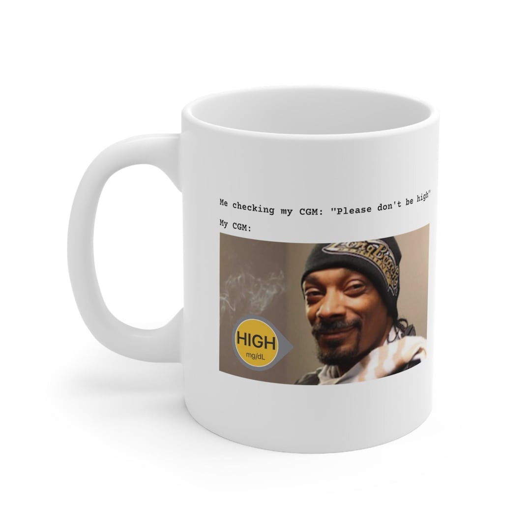 Diabetes Gift, Funny Snoop Dogg Mug, Ceramic Mug, Gift for Diabetics ...