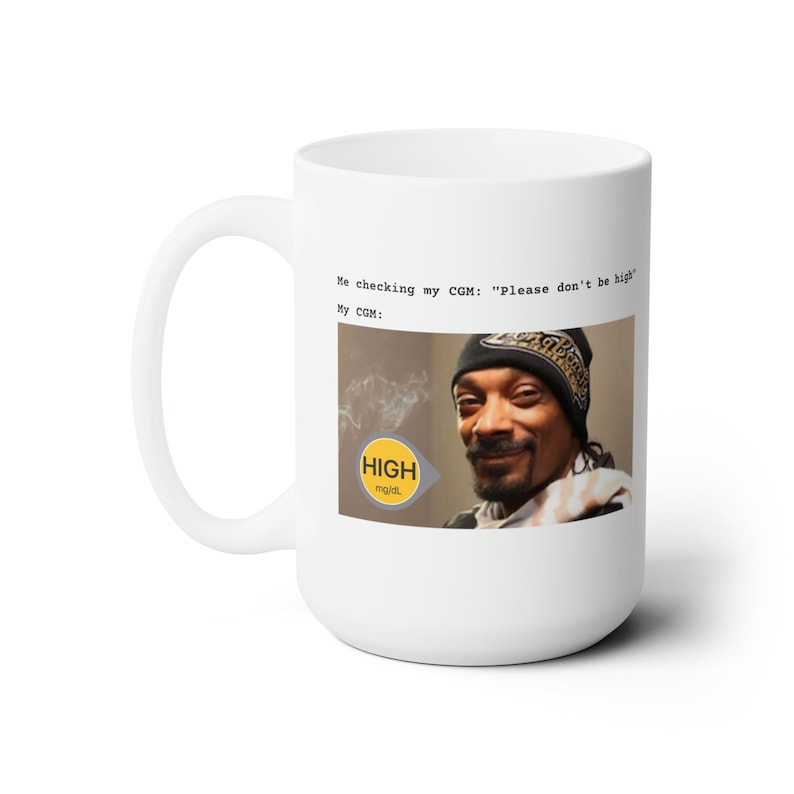 Funny Diabetes Gift, Snoop Dogg Mug, Ceramic Mug, Gift for Diabetics ...