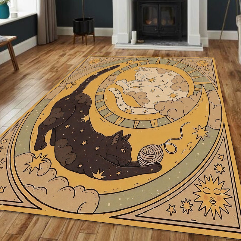 Cat Rug - Etsy