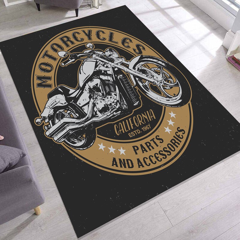Motorcycle Rug - Etsy
