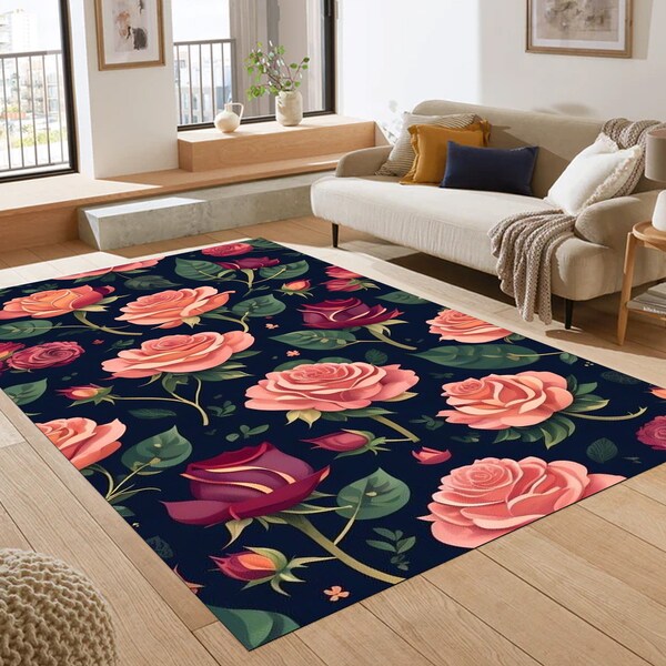 Red Pink Flowers - Etsy