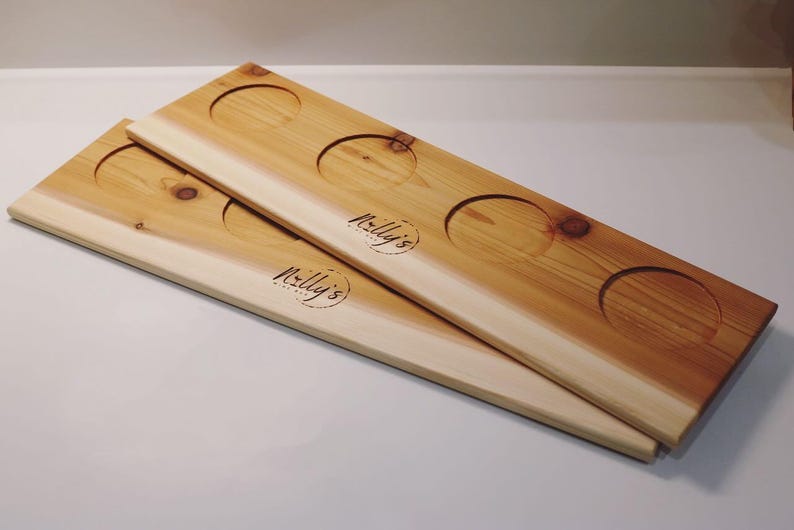 Wine Flight Tray | Personalized Beverage Tasting Board - Etsy