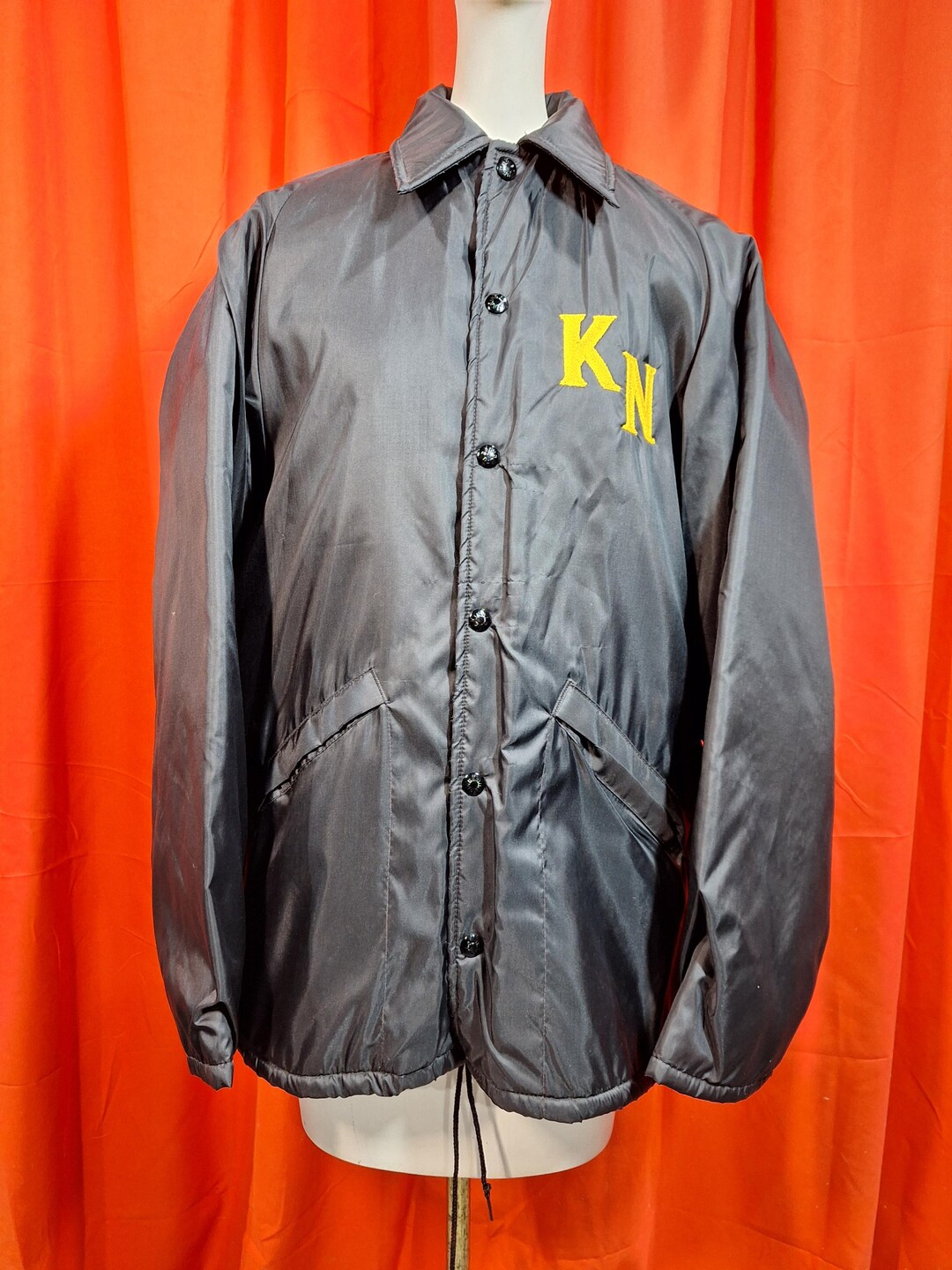 Vintage King Louie Satin Bowling Jacket - Embroidered Team Coat SM - Etsy