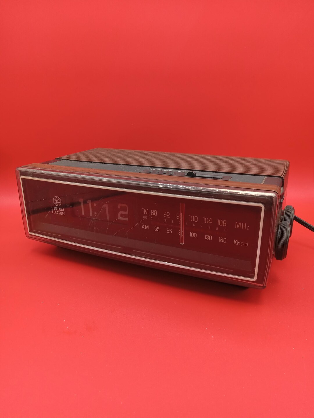 Vintage General Electric Flip Number Clock Radio Alarm CLOCK NOT ...