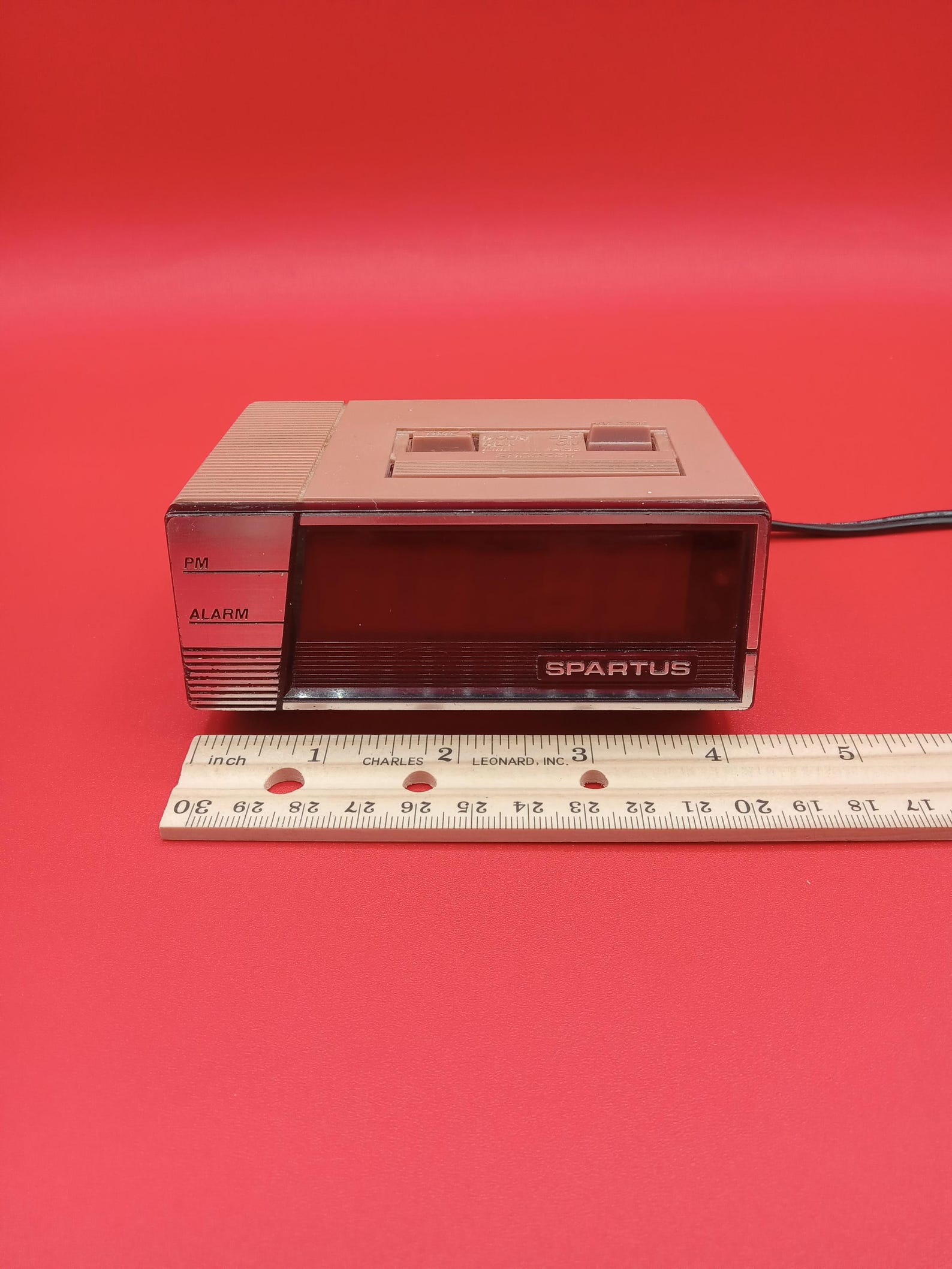 Vintage Spartus Digital Alarm Clock Salmon Pink Plastic Works - Etsy