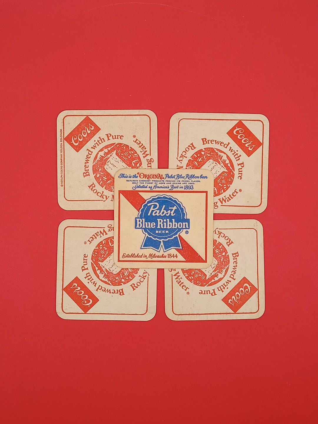 Vintage Cardboard Coors Beer and PBR Beer Coasters - Etsy