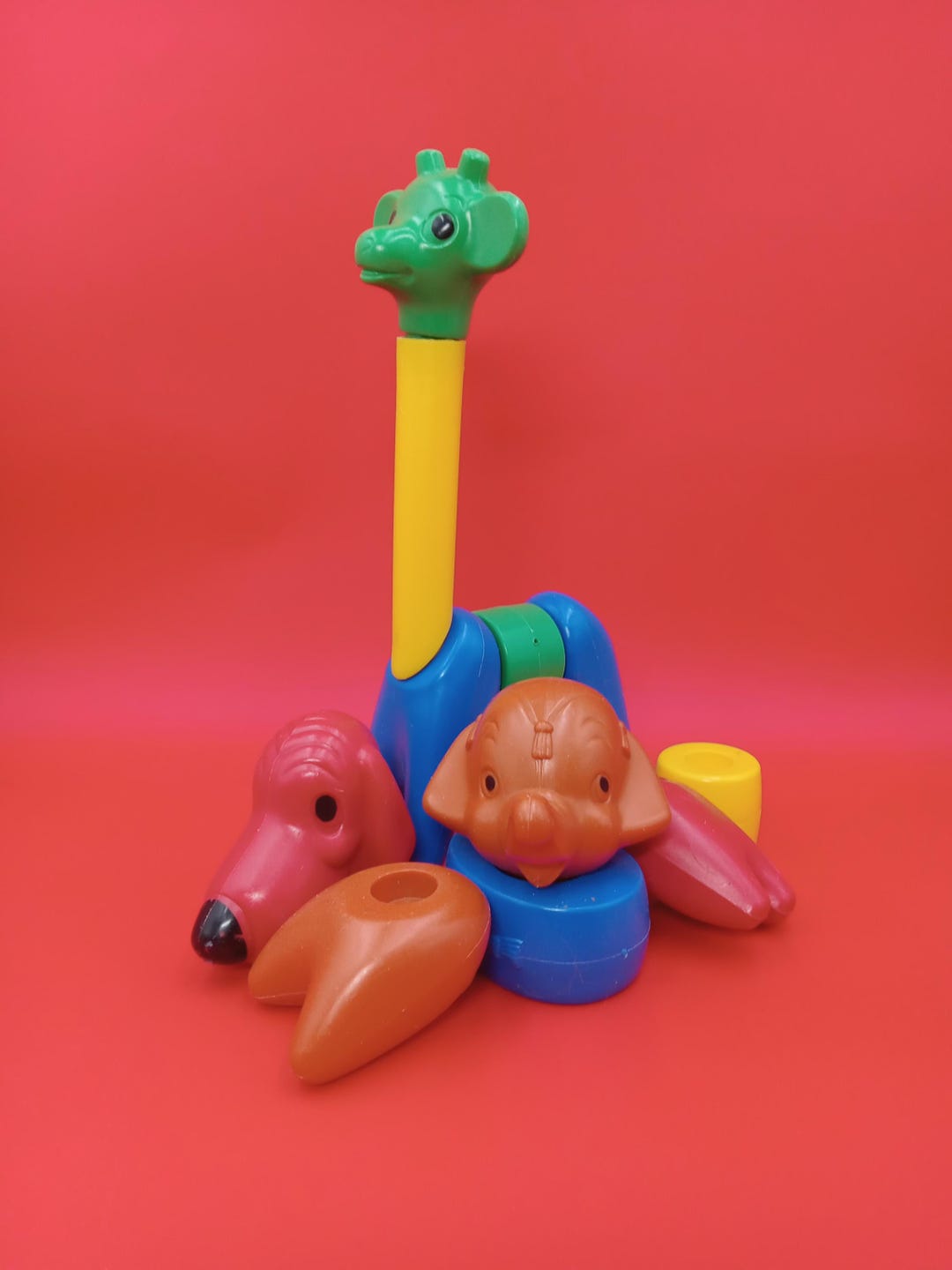 Set of Vintage Tupperware Connecting Animal Toys Zoo It Yourself ...