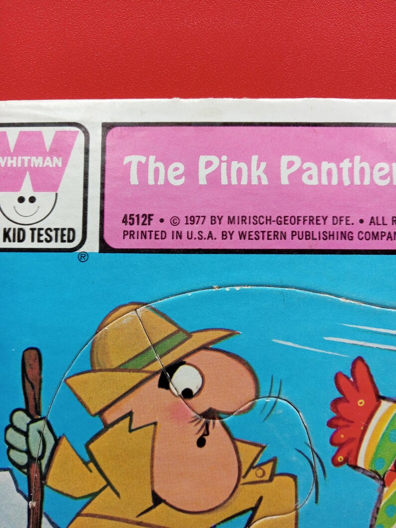 1977 the Pink Panther Whitman Frame Tray Puzzle - Etsy