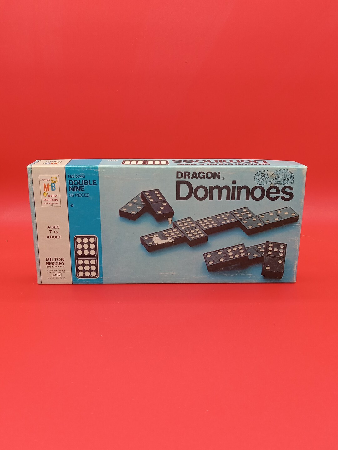 Vintage 1970 Milton Bradley Double Nine Dragon Dominoes Complete - Etsy