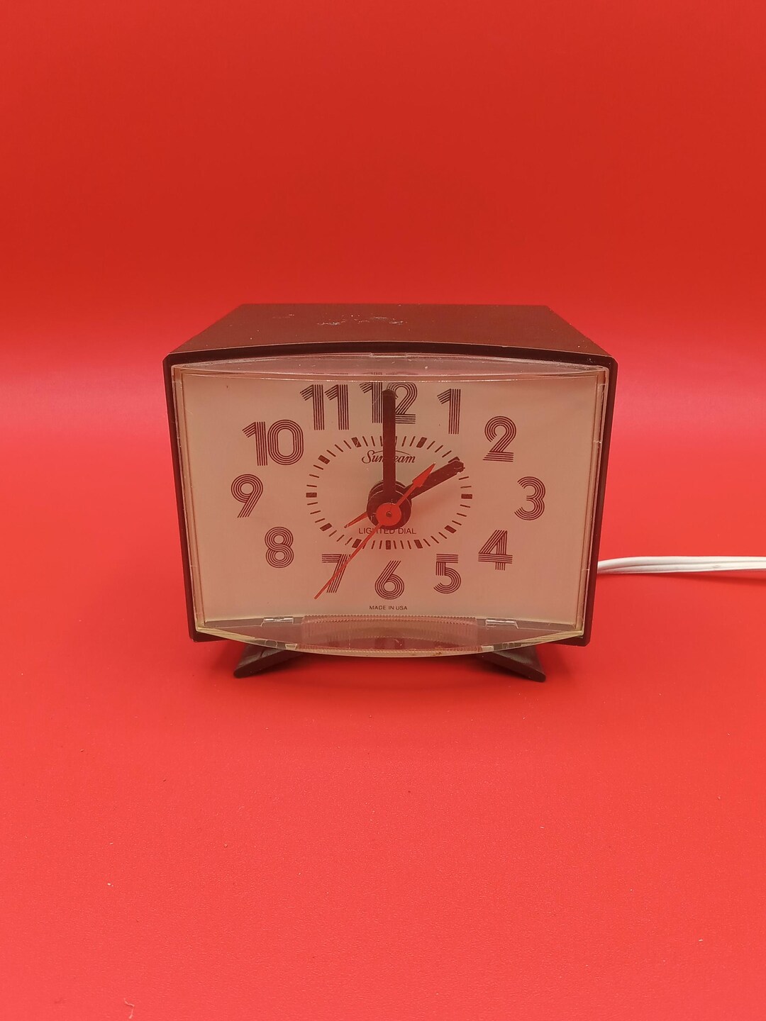 Vintage Sunbeam Analog Clock With Art Deco Numbers Working - Etsy