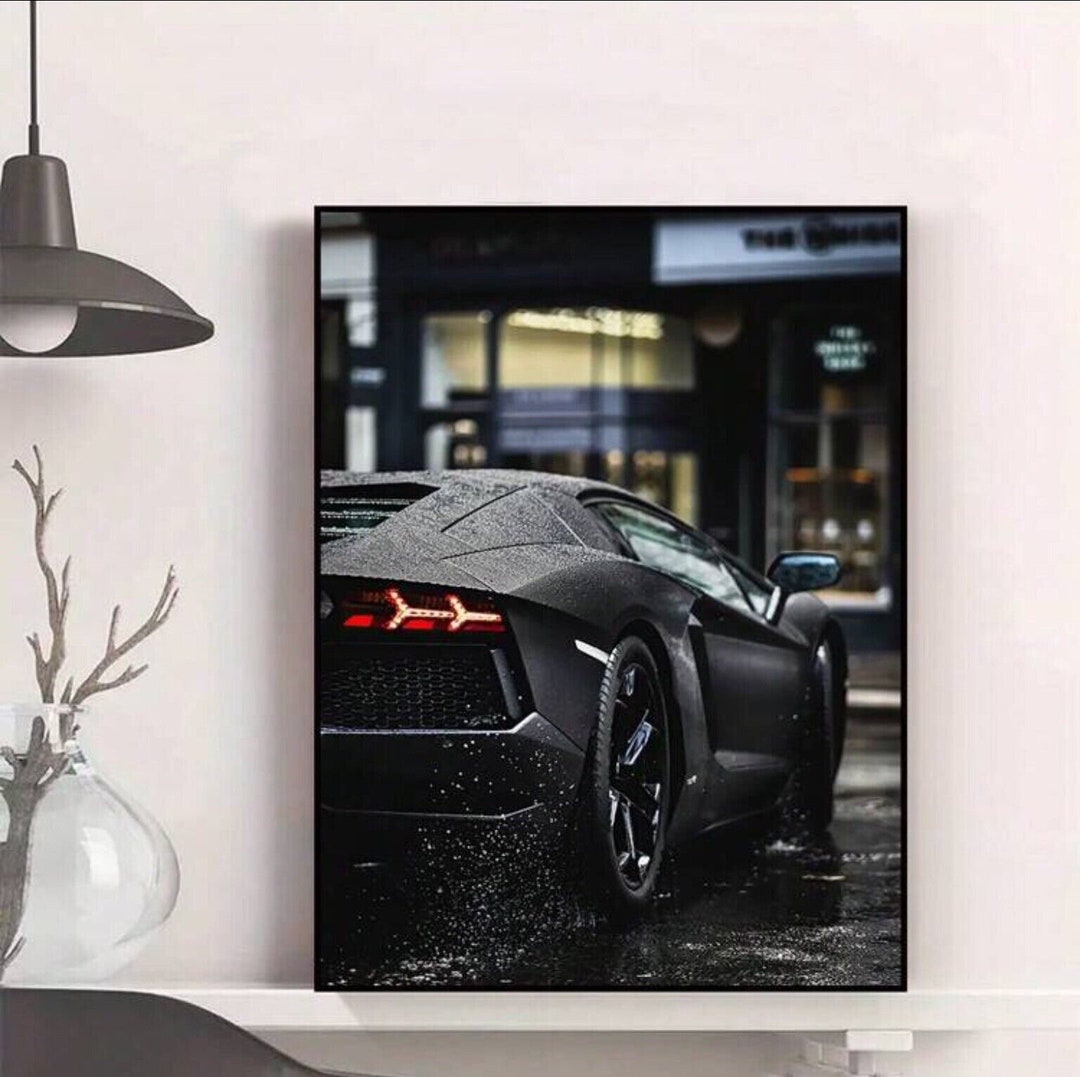Lamborghini Wall Art Lamborghini Poster Lambo Wall Art Automotive Wall ...