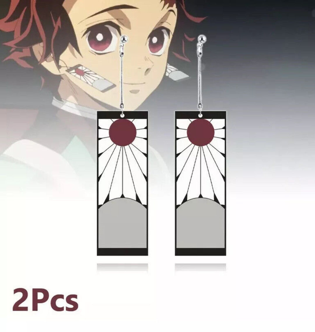 Tanjiro Earrings Anime Earrings Nezuko Demon Slayer Earrings - Etsy