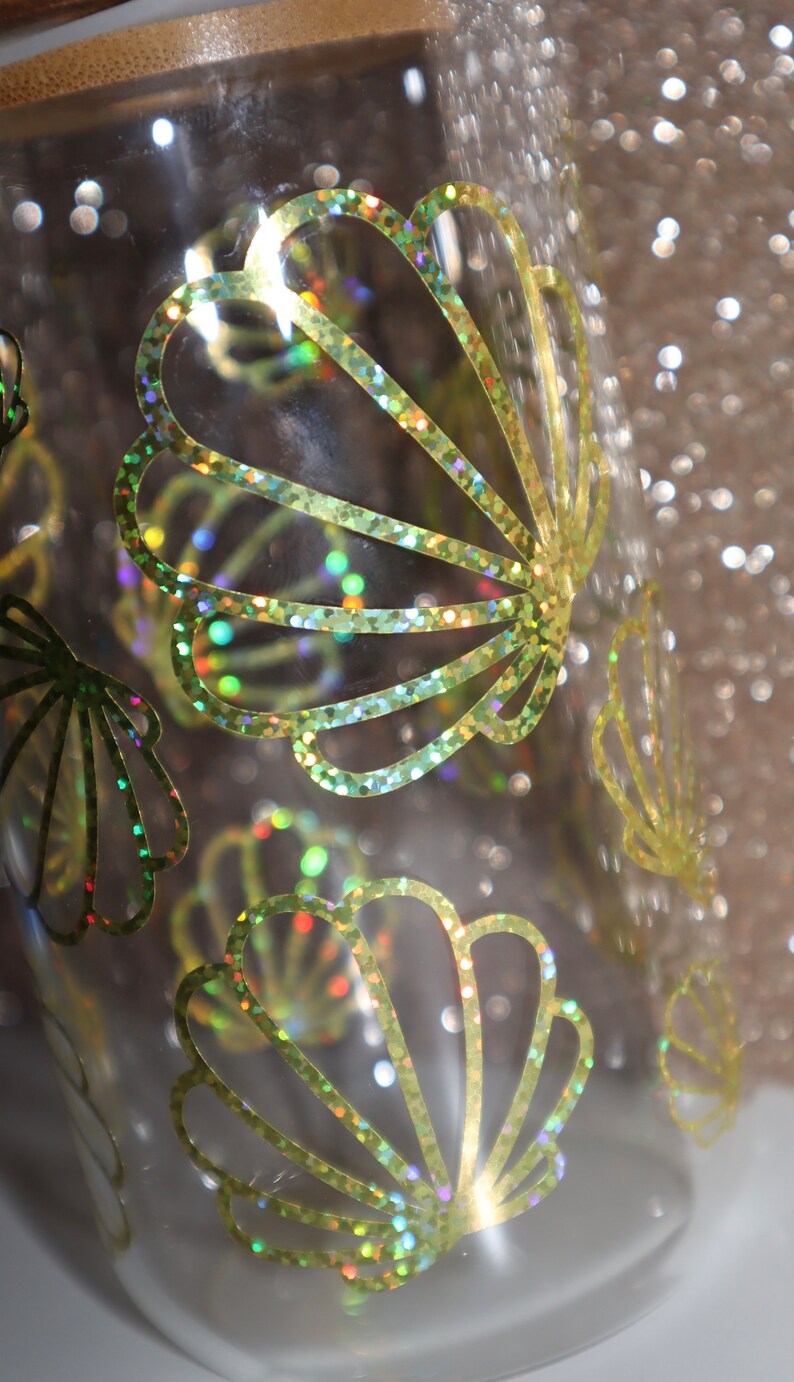 Gold Holo Sparkle Shell Beer Can Glass 16 Oz Glass Bookish Beer Can ...