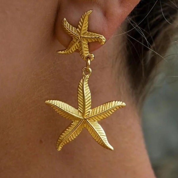 Starfish Earrings - Etsy