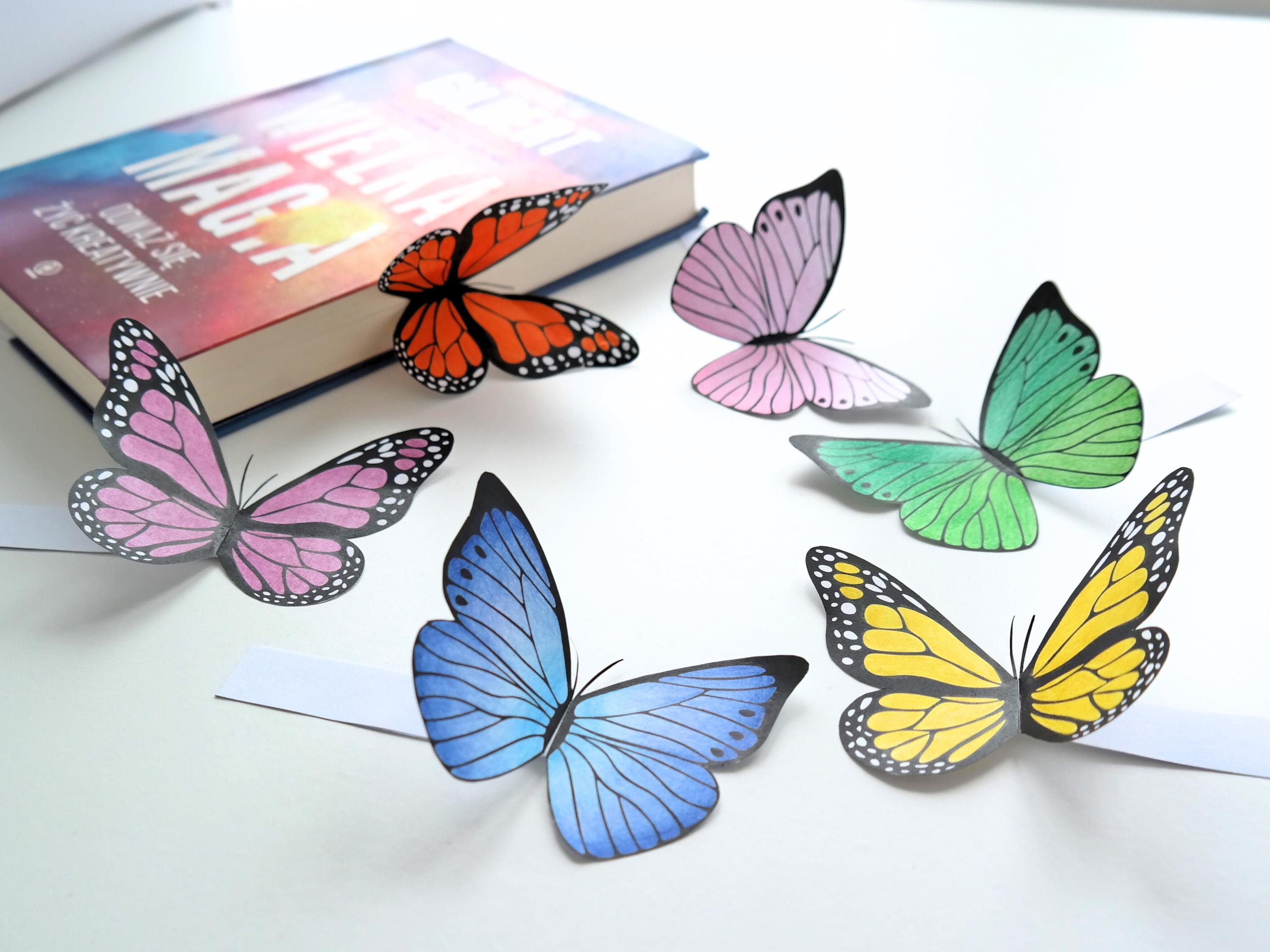 Butterfly Bookmarks | Printable Coloring Page | DIY Bookmark Craft ...