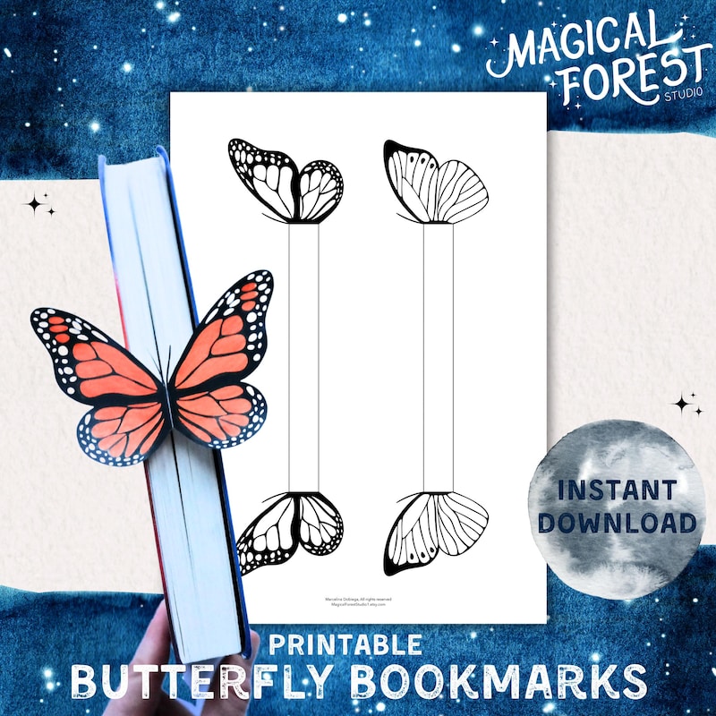 Butterfly Bookmark - Etsy