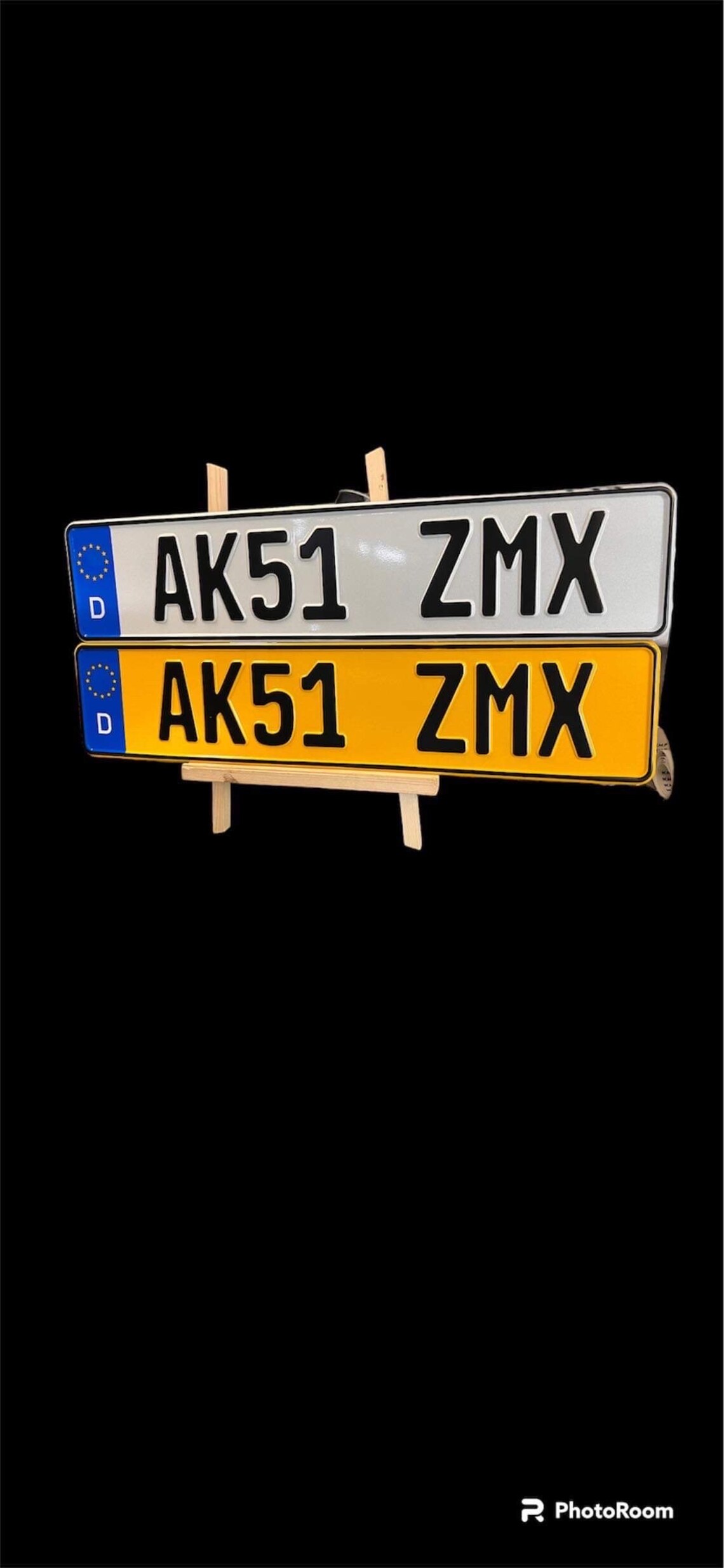 German Font Pressed Aluminium Number Plates With Country End - Etsy