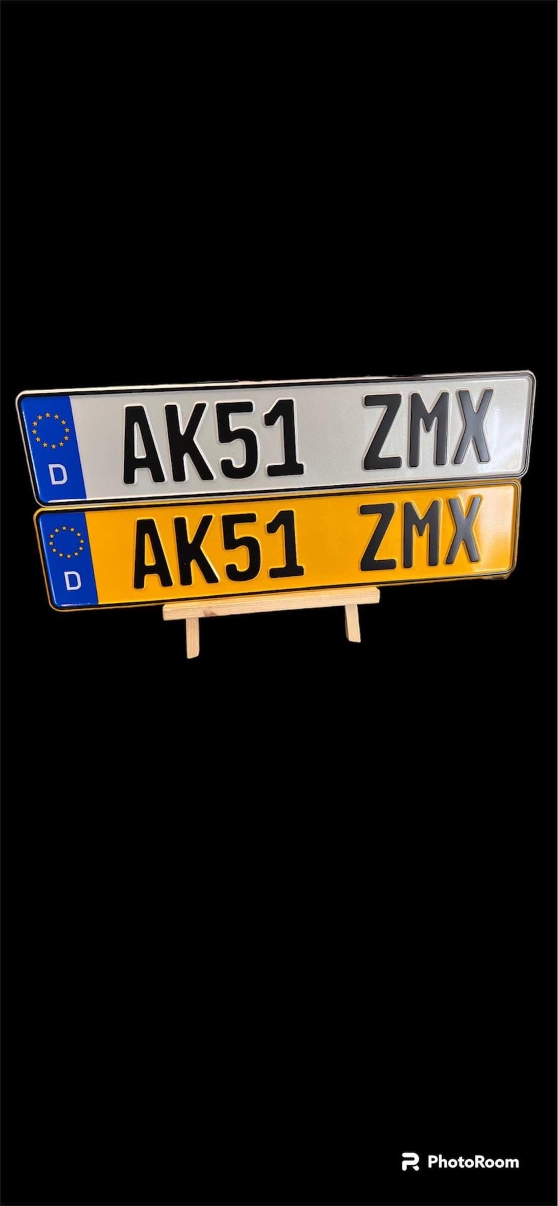 German Font Pressed Aluminium Number Plates With Country End - Etsy