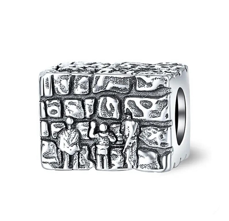 The Western Wall Jerusalem Charm, Jewish Symbol Charm, Israel Charm for ...