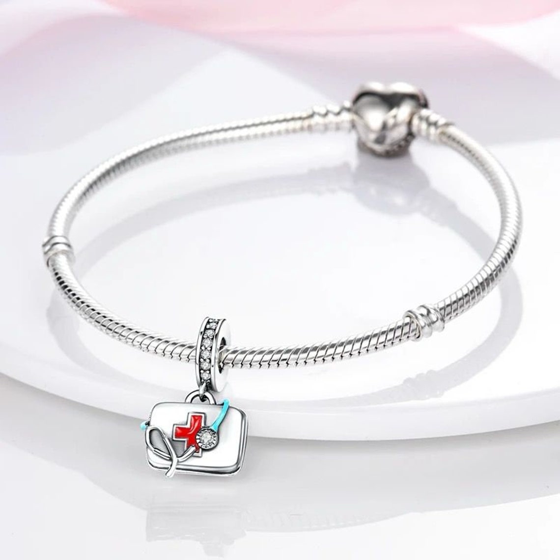 Doctor Dangle Charm, First Aid Kit Charm , Nurse Charm for Bracelet and ...