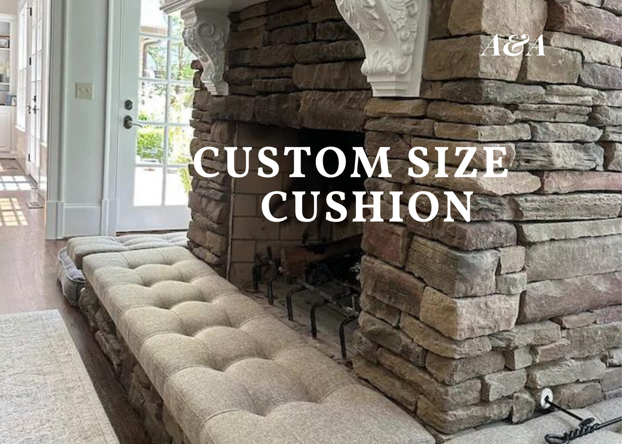 Custom Size Cushion - Cozy Space by the Fireplace- Multi Functional ...