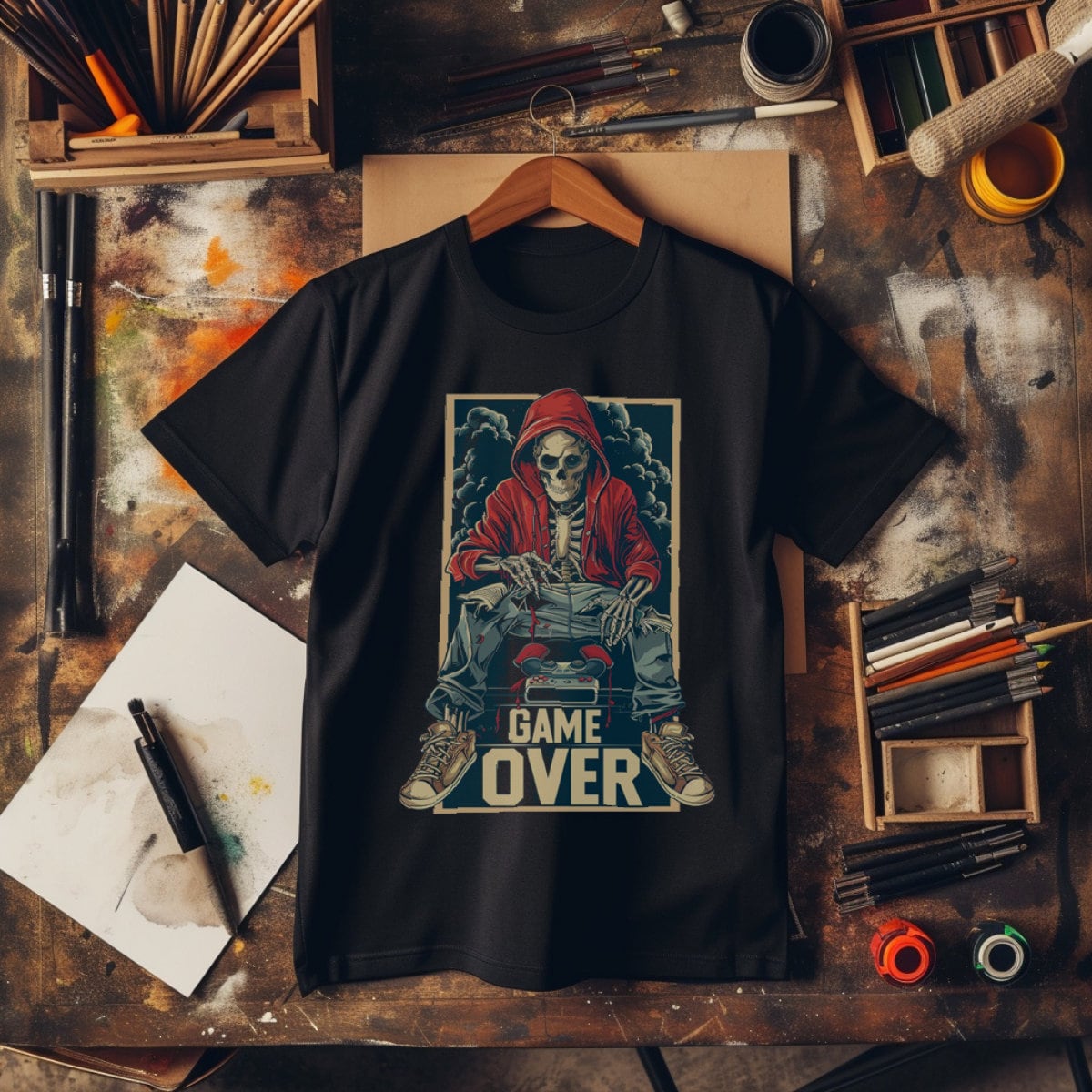 Game Over Sublimation Png,sublimation Design, Urban Graphics, Digital ...