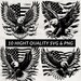 USA Patriotic Flying Eagle Flag SVG / PNG Files, 4th of July Digital ...