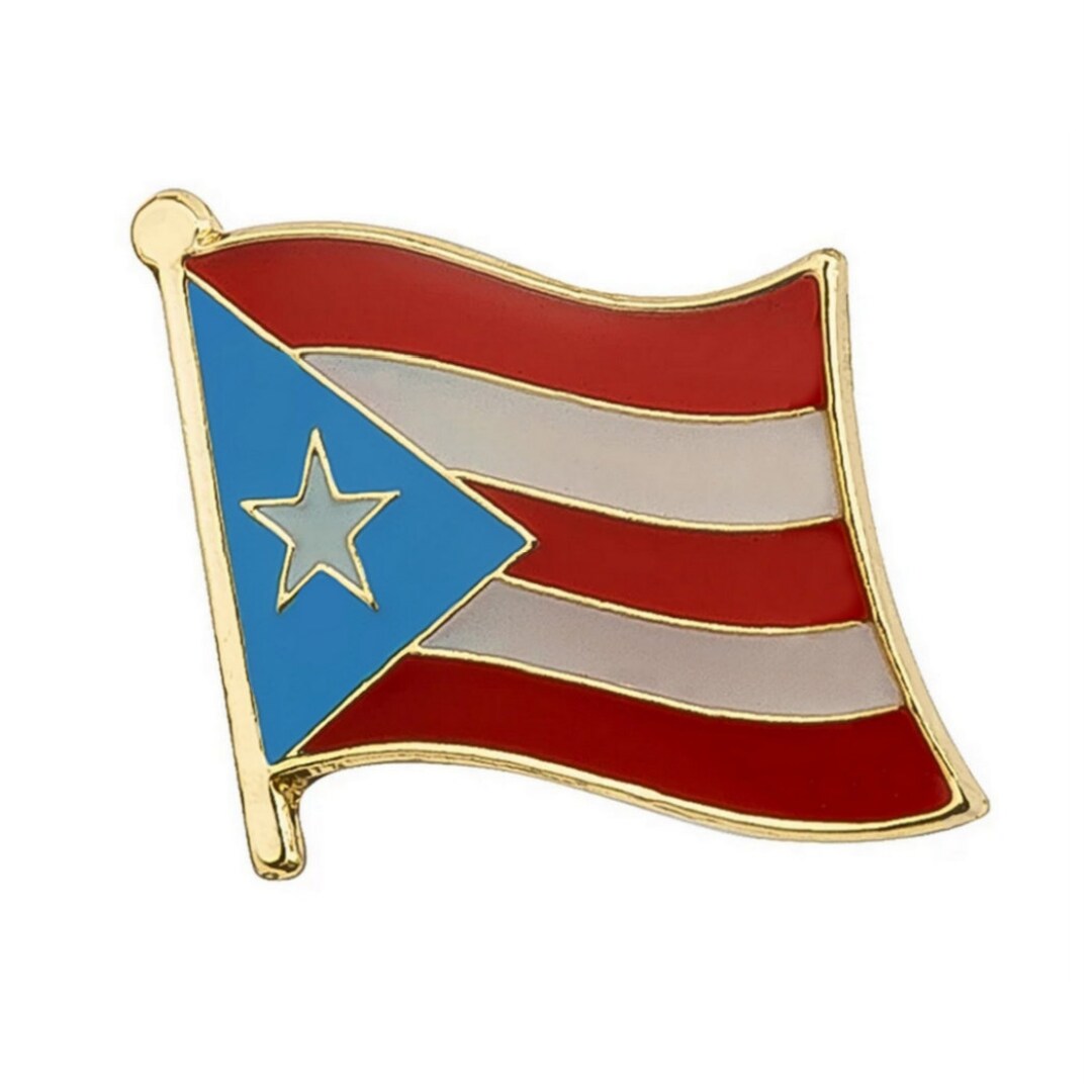 Puerto Rico Flag Pin Lapel Jacket Backpack Book Bag Hat Tie Pin Puerto ...